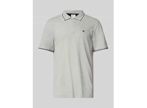 8054041458124 - Regular Fit Poloshirt mit Logo-Stitching