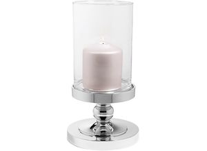 4042911440168 - Windlicht FINK LAMONTE silber (silberfarben) H25cm Ø15cm Aluminium Glas Kerzenhalter aus Aluminium und Glas 4042911440168 - Windlicht FINK LAMONTE silber (silberfarben) H25cm Ø15cm Aluminium Glas Kerzenhalter aus Aluminium und Glas