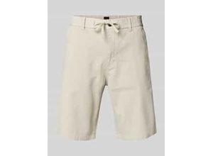 4063546132303 - Tapered Fit Bermudas mit elastischem Bund Modell Chino