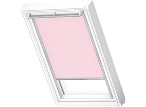 5702328537668 - Verdunklungsrollo DKL 4659S Motiv Kids Rosa Sterne kids rosa sterne alufarben U08 stufenlos positionierbar Polyester Rollos alufarbene Führungsschienen & Griffleiste
