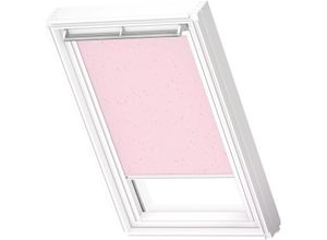 5702328819917 - Verdunklungsrollo DKL 4659SWL Motiv Kids Rosa Sterne kids rosa sterne weiß S06 stufenlos positionierbar Polyester Rollos weiße Führungsschienen & Griffleiste