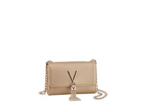 8052790167359 - Umhängetasche VALENTINO BAGS DIVINA Damen Gr B H T 17cm x 115cm x 4cm gold (goldfarben) Lederimitat Taschen Handtasche Damen Tasche Damen Schultertasche Kettentasche