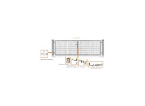 4252003966814 - Fa-Bausysteme Doppelflügeltor Verzinkt 4000 x 1400 mm