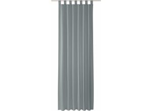 4005414455336 - Vorhang TOM TAILOR Dove Gardinen Gr 255 cm Schlaufen 140 cm grau (steingrau) Schlaufen Gardine blickdicht