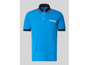 0198265168655 - Slim Fit Poloshirt mit Label-Print