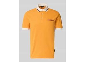 0198265168273 - Slim Fit Poloshirt mit Label-Print