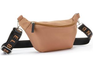4068222366973 - Bauchtasche Umhängetasche Damen Gr B H T 26cm x 12cm x 7cm braun (camel) Textil clean unifarben Taschen Crossbody Bag Gürteltasche Brusttasche Hüfttasche VEGAN