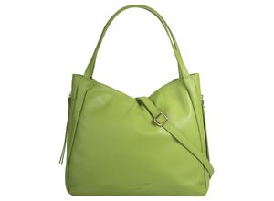 4262427392069 - Umhängetasche SAMANTHA LOOK Damen Gr B H T 35cm x 30cm x 14cm onesize grün Leder clean Taschen echt Leder Made in Italy