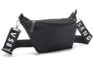 4068222188186 - Bauchtasche Umhängetasche Damen Gr B H T 26cm x 12cm x 7cm schwarz Textil clean unifarben Taschen Crossbody Bag Gürteltasche Brusttasche Hüfttasche VEGAN