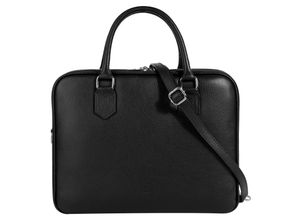 4260543062361 - Aktentasche CLUTY Damen Gr B H T 35cm x 28cm x 13cm onesize schwarz Leder leicht glänzend unifarben Taschen echt Leder Made in Italy