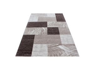 4053658998416 - Wunderschöne Teppich modern Designer Wohnzimmer Kariert Muster Braun Schwarz