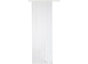 4005385137972 - Fadenvorhang WECKBRODT Rebecca Gardinen Gr 245 cm Multifunktionsband 148 cm weiß (reinweiß) Badezimmergardinen Fadengardine Gardine Insektenschutz transparent kürzbar
