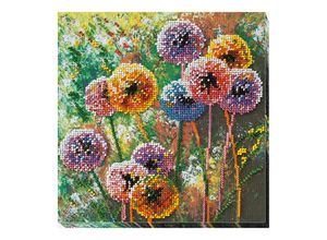 4823095804218 - Perlen-Stickbild Pusteblumen 20 x 20 cm