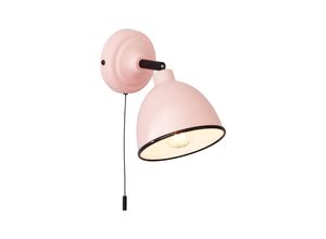 4004353355370 - Lampe Telio Wandleuchte Zugschalter ros1x D45 E14 28W geeignet für Tropfenlampen (nicht enthalten) Mit Zugschalter - rosa - Brilliant