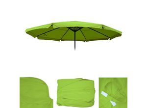 4057651735054 - Ersatz-Bezug für Sonnenschirm Capri Pro Gastronomie Marktschirm mit Volant Ø 5m Polyester ~ hellgrün
