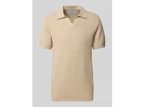 4069469328243 - Regular Fit Poloshirt mit Strukturmuster