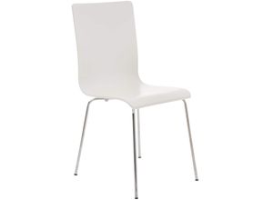 4251152625146 - Besucherstuhl Pepe I Ergonomisch Geformter Lehnstuhl Mit Holzsitz I Stabiles Metallgestell I Komfort Und Stil Mit Robuster Konstruktion
