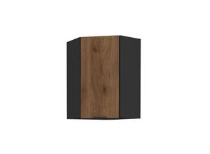 4255832100657 - Küchen Eckhängeschrank 60x60 cm Küche MONZA Okapi Nußbaum Küchenzeile 4255832100657 - Küchen Eckhängeschrank 60x60 cm Küche MONZA Okapi Nußbaum Küchenzeile