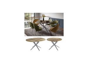 4066731466993 - Esstisch Loyd Eiche rustikal Grau 120 x 765 cm ausziehbar