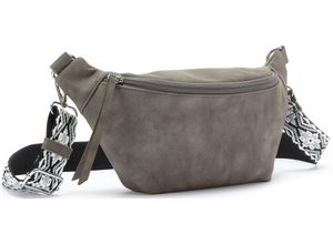 4067602741676 - Bauchtasche VIVANCE Umhängetasche Hüfttasche Kinder Gr B H T 26cm x 12cm x 7cm grau Lederimitat bestickt unifarben Taschen Crossbody-Bag Gürteltasche austauschbarer Schulterriemen VEGAN