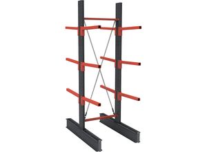 4061753293923 - Kragarmregal Igor Superschwer doppelseitig HxB 4000 x 1000 mm Abstand 1000 mm Grundregal kaiserkraft