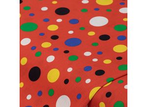 4058896330233 - Baumwollstoff-Digitaldruck Tupfen Serie Ria rot-color