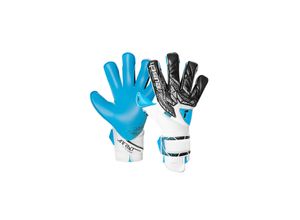 4060485557419 - Torwarthandschuhe REUSCH Attrakt Aqua Evolution Damen Gr 105 schwarz-weiß (weiß schwarz) 49% Elastodien 40% Polyester 5% Polyamid 6% Polyurethan mehrfarbig Handschuhe mit Evolution Cut