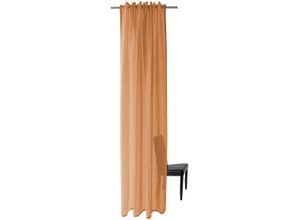 4043343540181 - Gardine Oskar Gardinen Gr 245 cm verdeckte Schlaufen 140 cm rot (ziegelrot) Verdeckte Schlaufen Gardine uni Wohnzimmer Schlafzimmer transparent