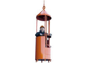 4251765382818 - Arbeitskorb für Kran runde Bauweise 1 Kranöse orange RAL 2004 Eichinger