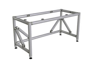 4260581620295 - Aluminiumwerktisch-Gestell Sitzarbeitsplatz Höhe 720 mm BxT 1200 x 750 mm kaiserkraft