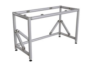 4260581620370 - Aluminiumwerktisch-Gestell Steharbeitsplatz Höhe 910 mm BxT 1200 x 750 mm kaiserkraft