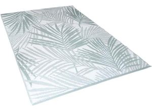 4036812127334 - Outdoor Teppich 160 x 230 cm Blättermuster Wetterfest- & schmutzabweisend