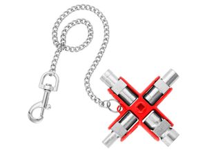 4003773071334 - KNIPEX 00 11 06 Universal-Schlüssel für gängige Schränke und Absperrsysteme 90 mm (SB-Karte Blister)