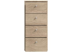 5904767832568 - Kommode Tempra braun (sonoma eiche) B386cm H855cm T348cm Dekorfolie FSC-zertifizierter Holzwerkstoff Sideboards Breite 386 cm