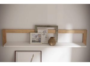 5904767841317 - Wandregal Regale Gr B H T 150 cm x 32 cm x 204 cm weiß (rivera eiche weiß) Hängeregale 5904767841317 - Wandregal Regale Gr B H T 150 cm x 32 cm x 204 cm weiß (rivera eiche weiß) Hängeregale