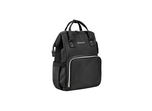 3800171214940 - Kikkaboo Wickeltasche Siena Rucksack Wickelunterlage Grifflänge einstellbar schwarz grau
