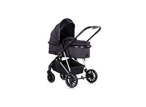 3800931063429 - Kinderwagen Aura 2 in 1 umbaubar Wickeltasche Sitz umkehrbar bis 22 kg schwarz gemustert