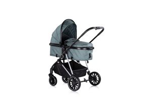 4260636042812 - Kinderwagen Aura 3 in 1 Autositz Babywanne Wickeltasche bis 22 kg tuerkis