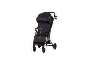 3800931063924 - Kinderwagen Buggy Pixie zusammenklappbar Getränkehalter Korb 22 kg schwarz gold