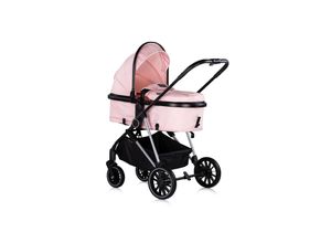 4260636042829 - Kinderwagen Aura 3 in 1 Autositz Babywanne Wickeltasche bis 22 kg pink