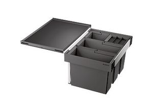 4020684651165 - Mülltrennsystem BLANCO Flexon II 60 4 schwarz B40cm H37cm T57cm Kunststoff Mülleimer Kunststoff Stahlblech 600 mm Untermass