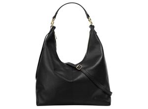 4262427390256 - Shopper SAMANTHA LOOK Damen Gr B H T 36cm x 40cm x 13cm onesize schwarz Leder leicht glänzend unifarben Taschen Made in Italy Große Handtasche mit Smartphonefach