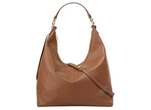 4262427390270 - Shopper SAMANTHA LOOK Damen Gr B H T 36cm x 40cm x 13cm onesize braun (cognac) Leder leicht glänzend unifarben Taschen Made in Italy Große Handtasche mit Smartphonefach