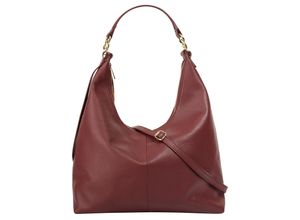 4262427390263 - Shopper SAMANTHA LOOK Damen Gr B H T 36cm x 40cm x 13cm onesize rot Leder leicht glänzend unifarben Taschen Made in Italy Große Handtasche mit Smartphonefach