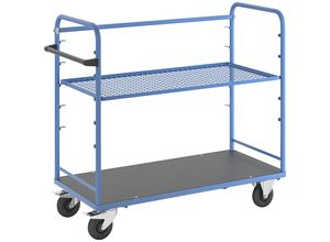 4054666026757 - eurokraft pro Regalwagen für 5 Etagenböden inkl 1 Etagenboden mit Gitterboden