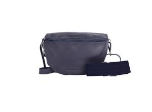 4046478068933 - Handtasche HARBOUR 2ND Evi Damen Gr B H T 28cm x 18cm x 10cm blau (navy) Rindsleder Taschen