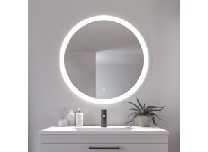 5705387009695 - Badspiegel Vega Rund Badzimmerspiegel mit LED Beleuchtung Lichtspiegel Spiegel Gr B H T 86 cm x 86 cm x 27 cm Spiegelglas silberfarben (silber) Badspiegel Touchpanel für Lichtsteuerung Dimmbar Spiegel Dänisches Design 5705387009695 - Badspiegel Vega Rund Badzimmerspiegel mit LED Beleuchtung Lichtspiegel Spiegel Gr B H T 86 cm x 86 cm x 27 cm Spiegelglas silberfarben (silber) Badspiegel Touchpanel für Lichtsteuerung Dimmbar Spiegel Dänisches Design