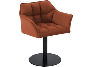 4251756488628 - Loungesessel Damaso I Esszimmerstuhl Mit Kunstleder- Stoff- Filz- Oder Samtbezug I Lounger Mit Schwarzem Metall-Gestell
