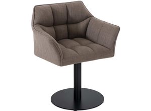 4251756488734 - Loungesessel Damaso I Esszimmerstuhl Mit Kunstleder- Stoff- Filz- Oder Samtbezug I Lounger Mit Schwarzem Metall-Gestell