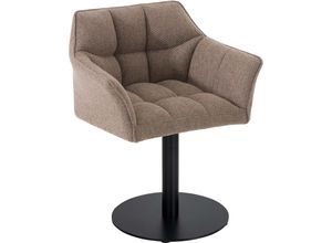 4251756488758 - Loungesessel Damaso I Esszimmerstuhl Mit Kunstleder- Stoff- Filz- Oder Samtbezug I Lounger Mit Schwarzem Metall-Gestell